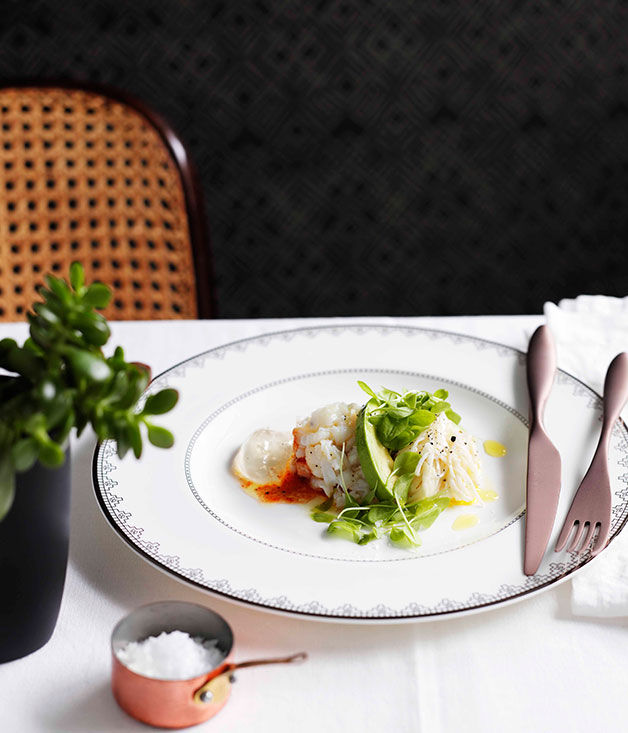 Spanner crab with verjuice and kohlrabi remoulade | Gourmet Traveller