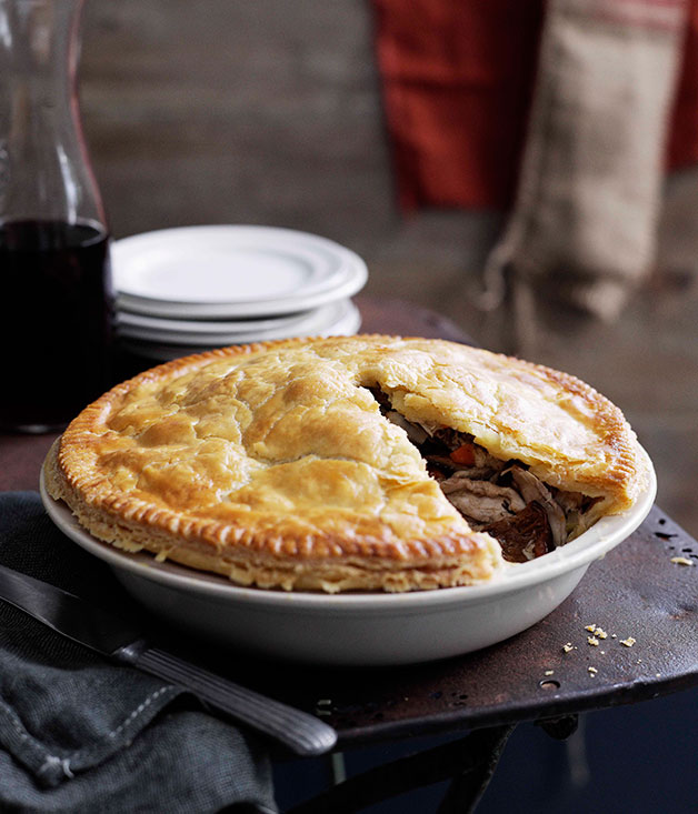 Rabbit and mushroom pie recipe | Gourmet Traveller