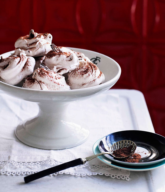 Chocolate and cinnamon suspiros | Gourmet Traveller