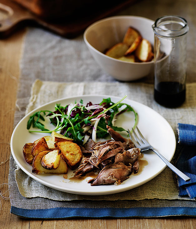 Salt-crust duck with saba | Gourmet Traveller