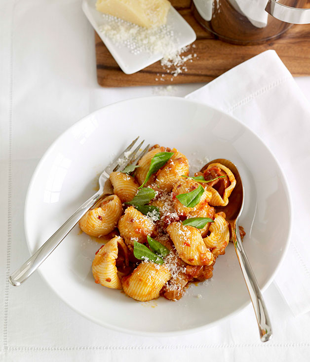 Lumaconi arrabiata | Gourmet Traveller