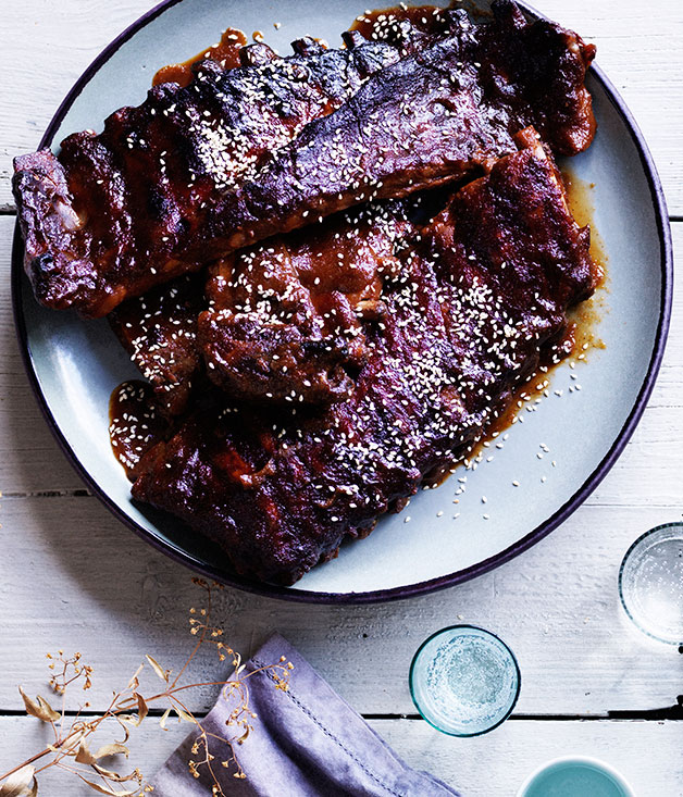 Sticky glazed pork ribs recipe | Gourmet Traveller