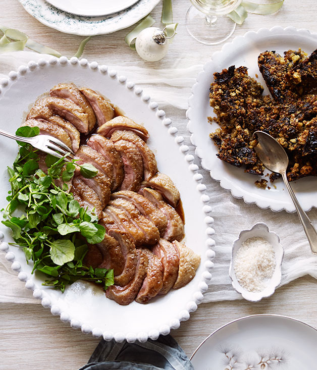 Roast goose breast recipe | Gourmet Traveller