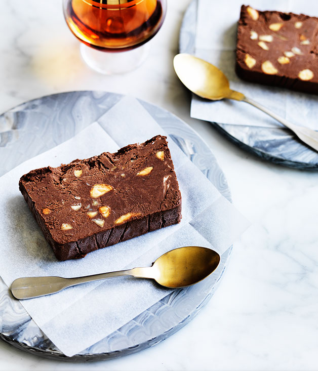 Chocolate and roasted almond semifreddo | Gourmet Traveller