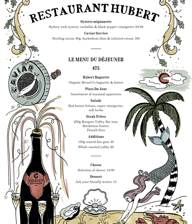 Restaurant Hubert opens for lunch | Gourmet Traveller