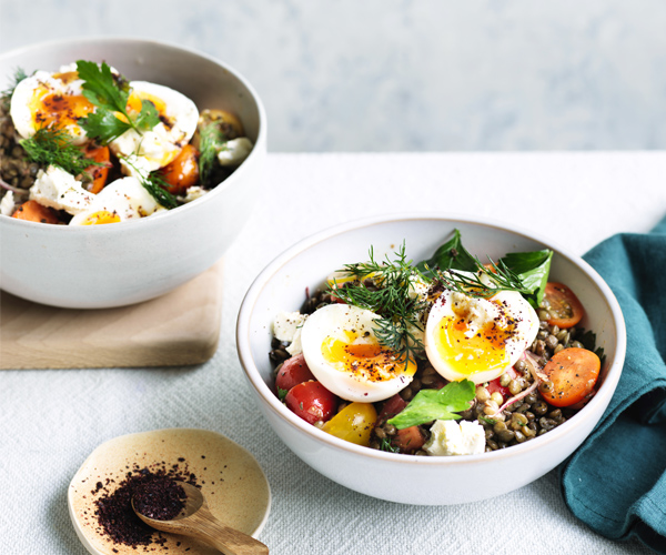 Middle Eastern-style breakfast bowl recipe | Gourmet Traveller