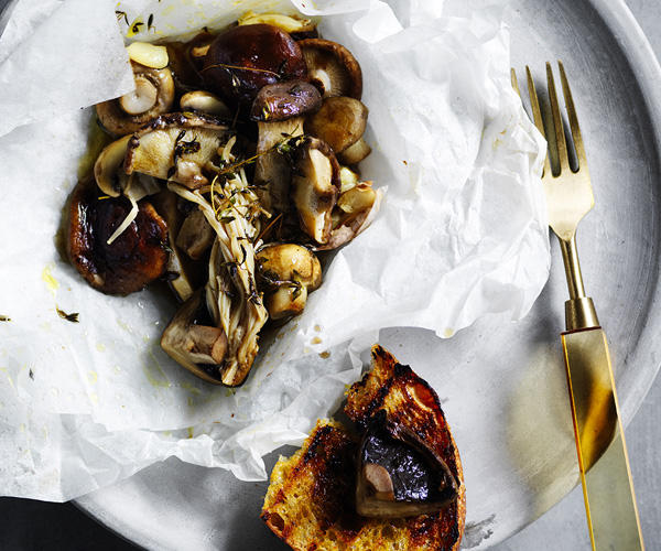 Mushroom parcels recipe | Gourmet Traveller