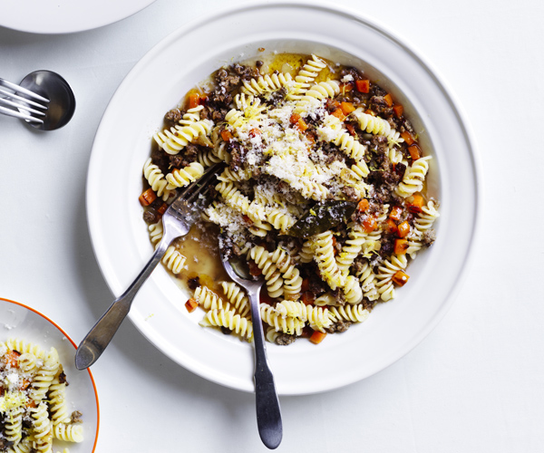 Fusilli with lamb ragu recipe (Fusilli con ragu di agnello) | Gourmet ...