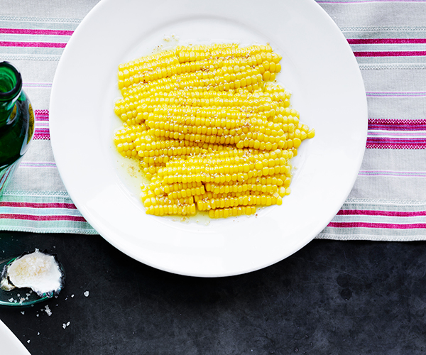 Corn shards with sesame salt recipe | Gourmet Traveller