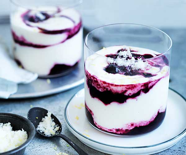 Blueberry and lemon yoghurt fool recipe | Gourmet Traveller