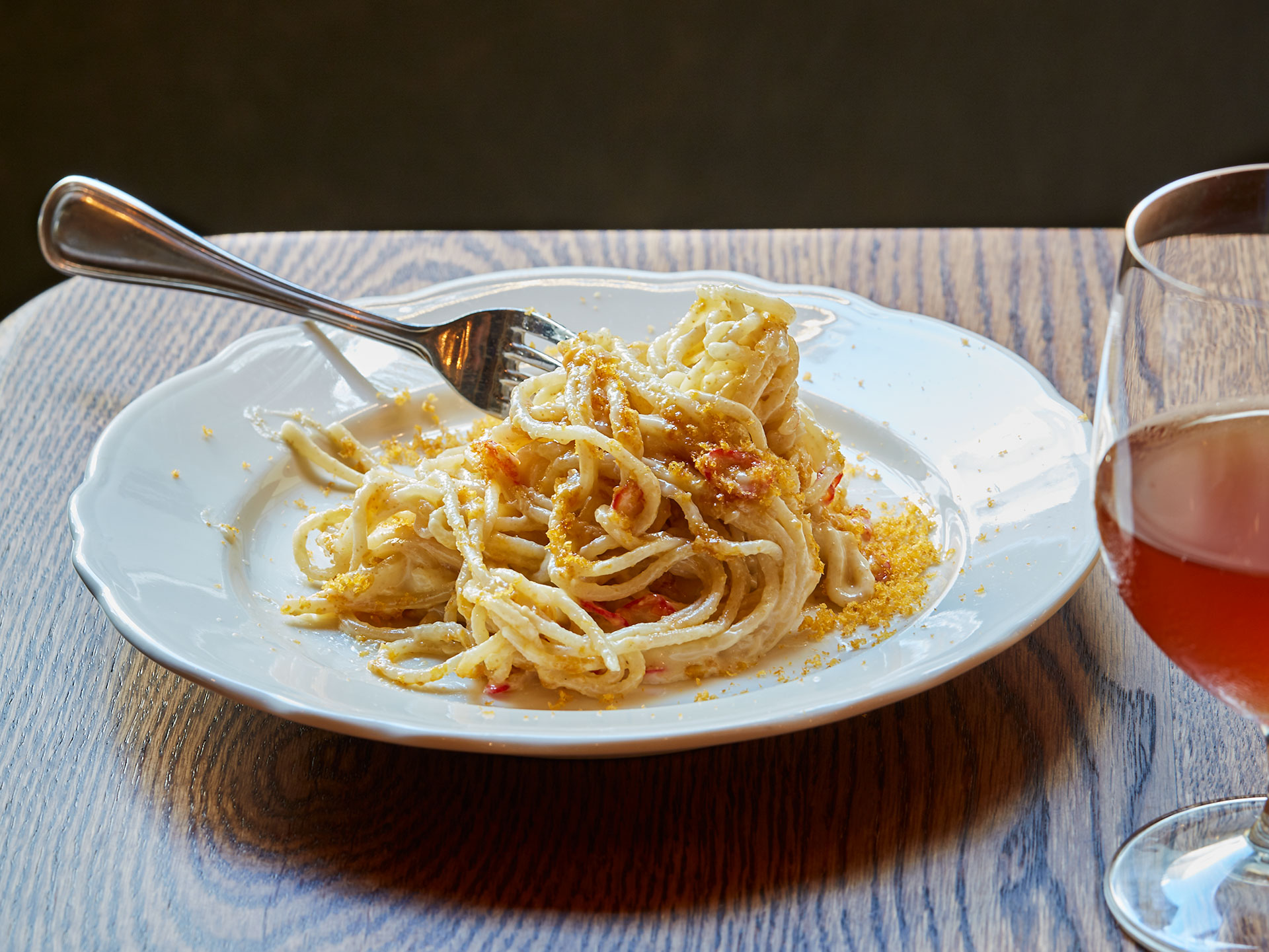 Spaghetti con bottarga recipe by Alberto's Lounge | Gourmet Traveller