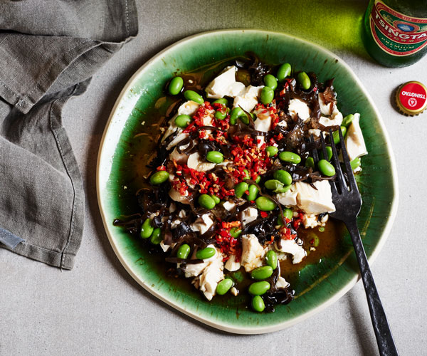Cloud-ear salad recipe with tofu and soy beans | Gourmet Traveller