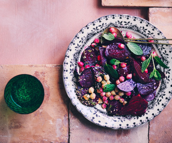 Beetroot, chickpea and za'atar salad recipe | Gourmet Traveller