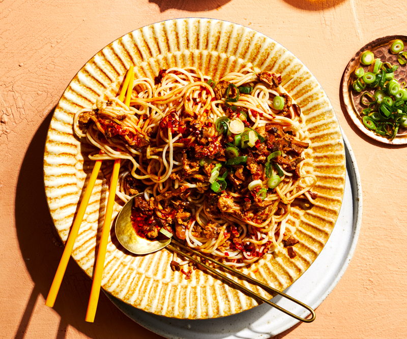 Vegetarian dan dan noodes recipe (dan dan mian) by Tony Tan | Gourmet ...