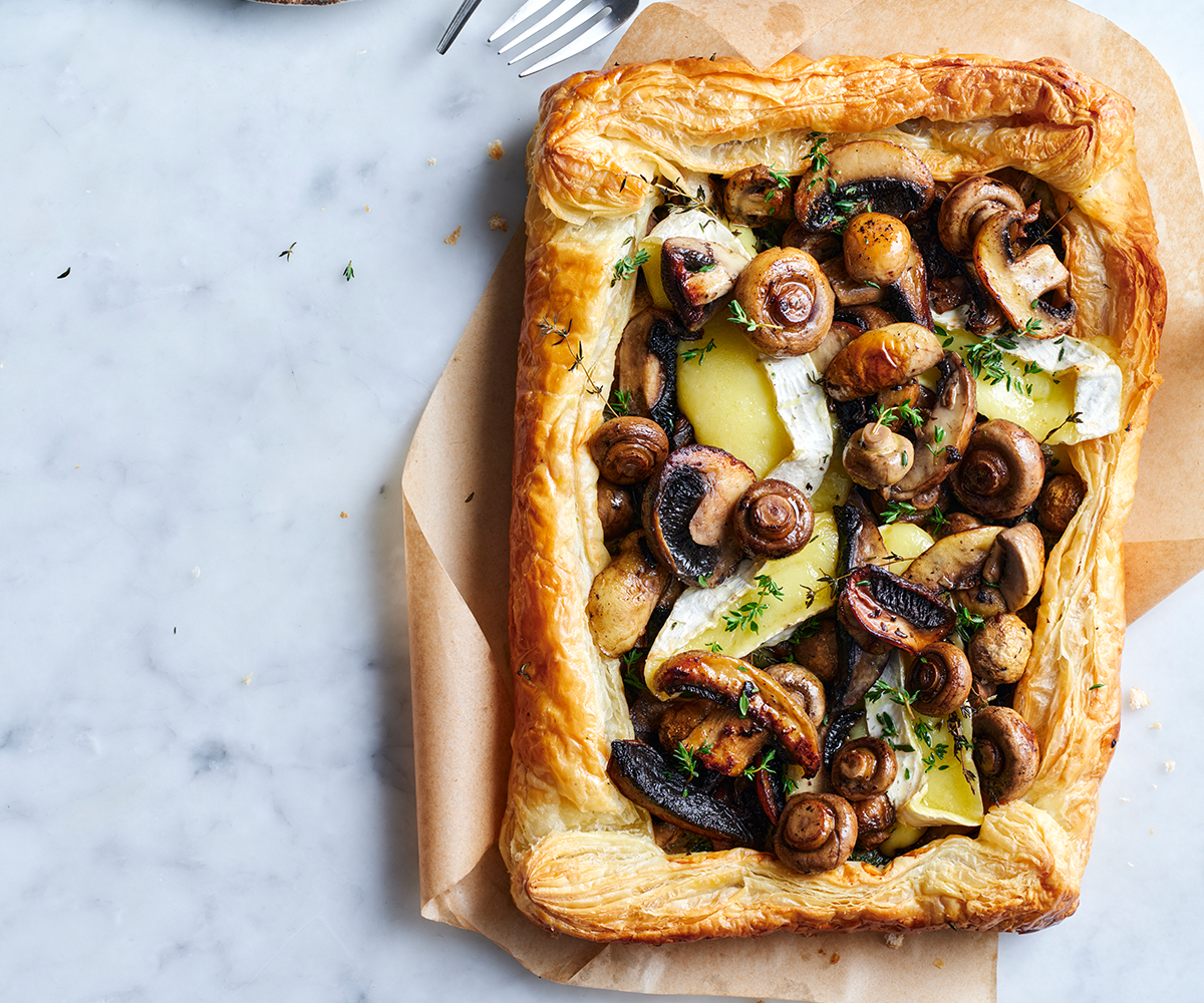 Finnish Rye Tart With Custard And Mushrooms