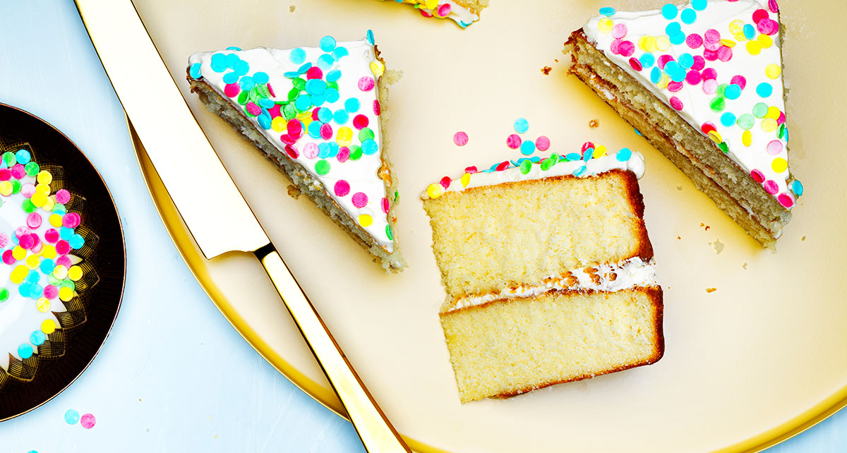 Fairy-bread cake recipe | Gourmet Traveller