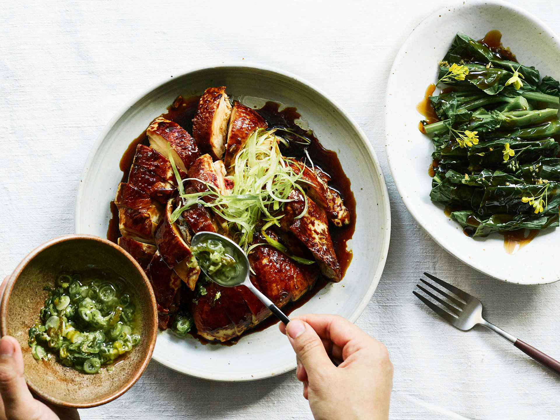 Masterstock-poached chicken recipe with ginger relish | Gourmet Traveller