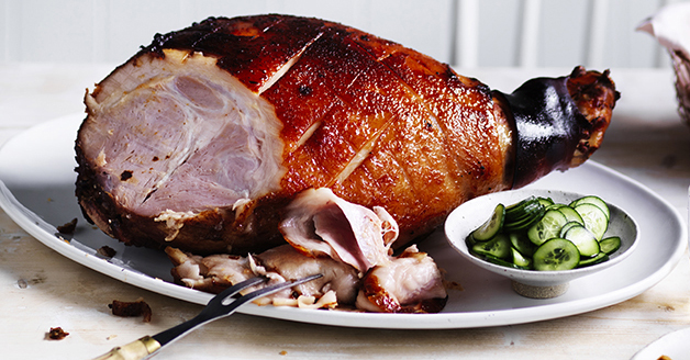 Char siu-glazed leg ham recipe by Victor Liong | Gourmet Traveller